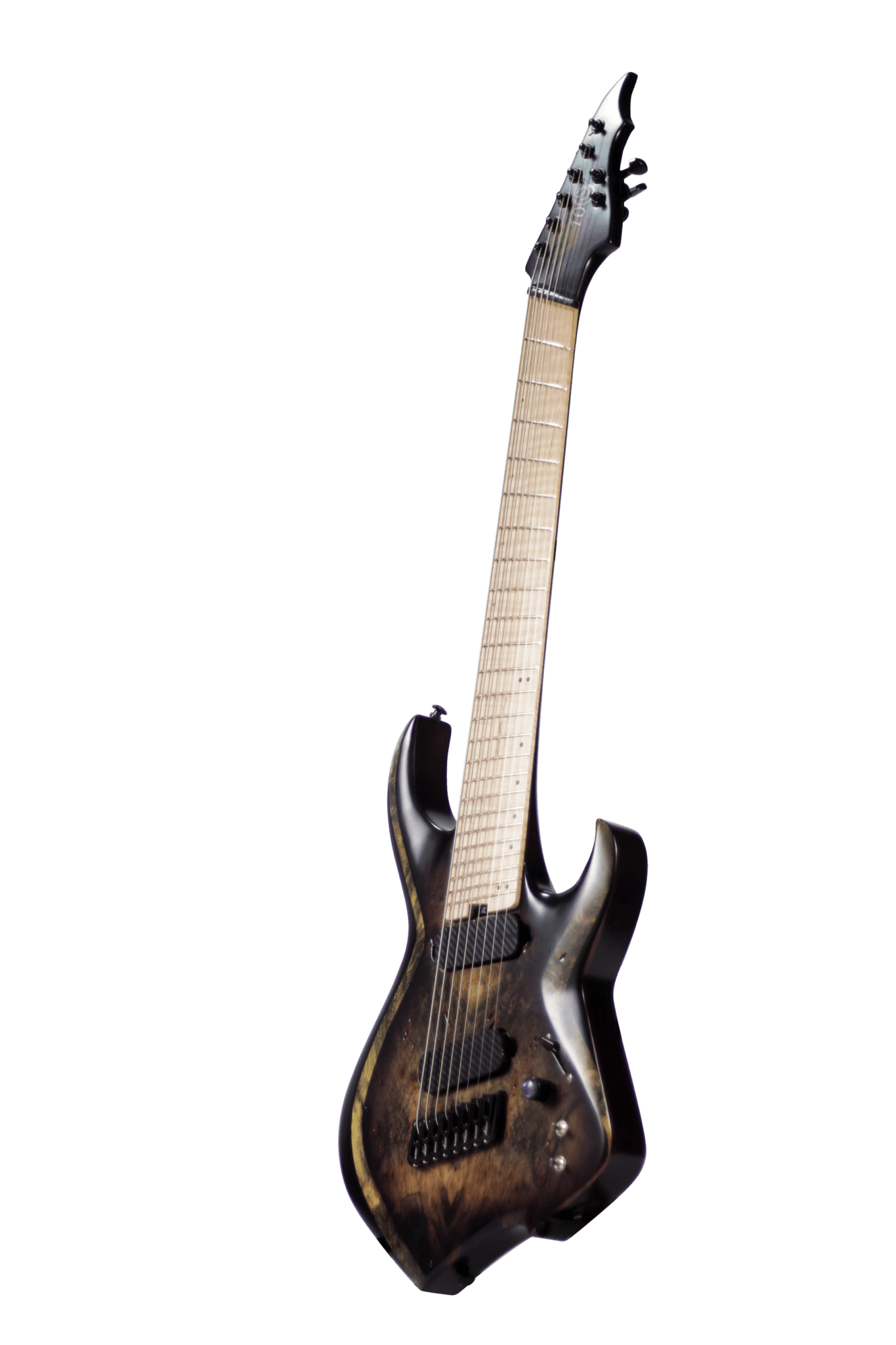 Djentar 8 String Buckeye Burl Purple Burst - 10s Guitars - Djentar
